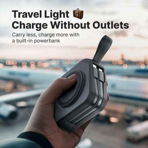 5-in-1 Wall Charger with Wireless Charging Pad and Power Bank - All-in – Gear Tech UK