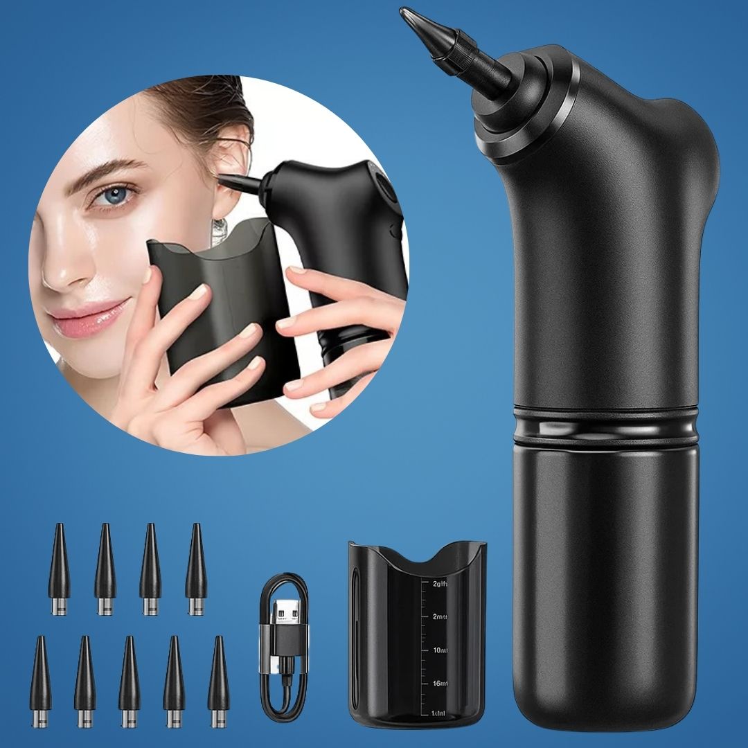 Water Ear Cleaner – Portable Electric Irrigation Kit for Safe Ear-Wax ...