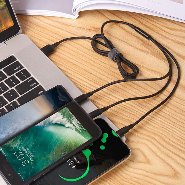 3 in 1 Charging Cable Multi USB Port – Gear Tech UK