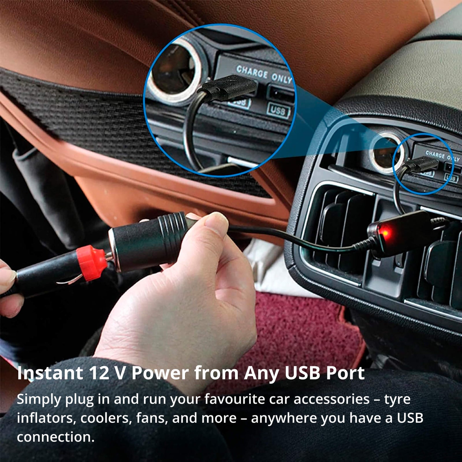 Cigarette Lighter Adapter – USB to 12V Socket Converter for Car Access ...