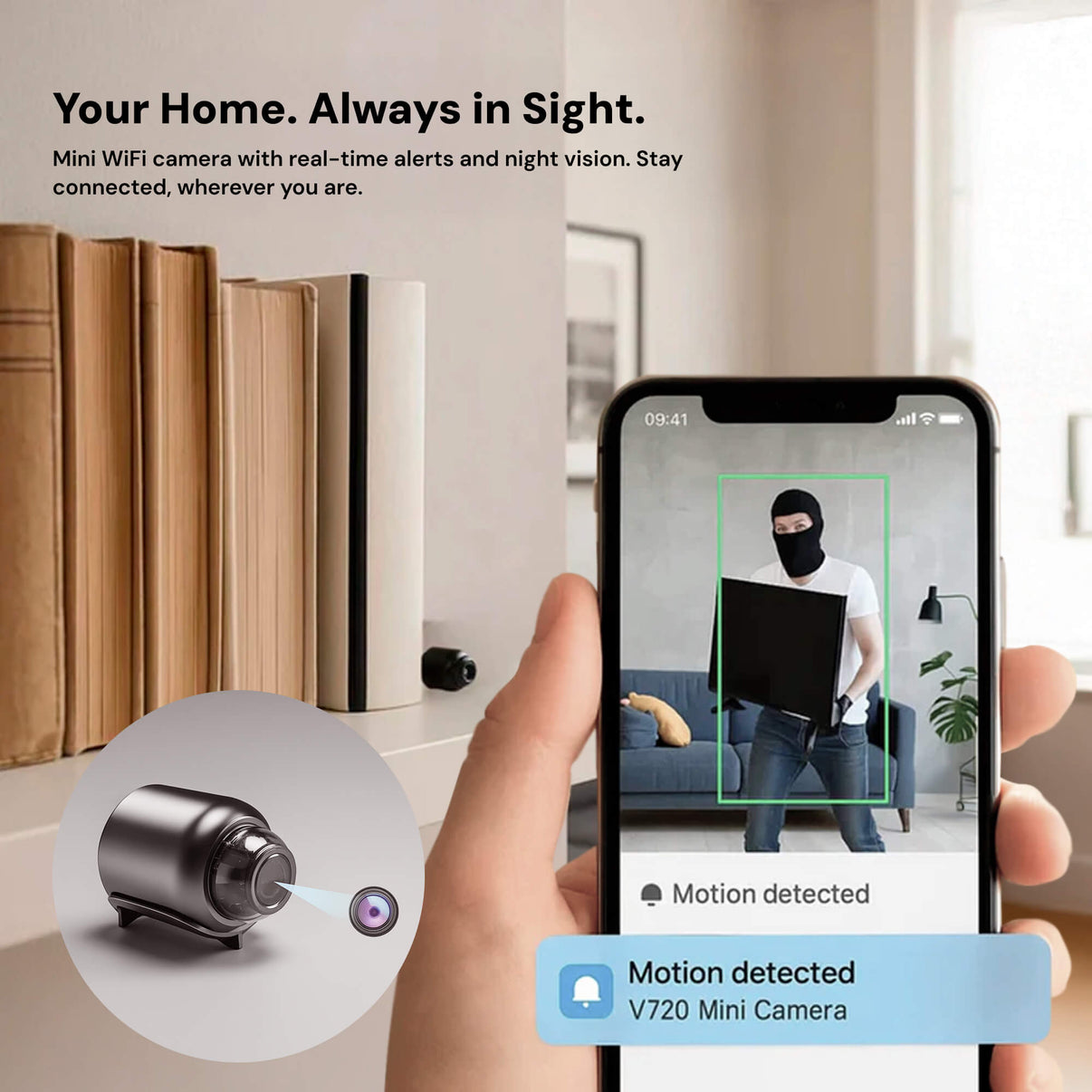 Mini Wireless Hidden Camera and Audio - Tiny Surveillance Mini Spy Cam ...