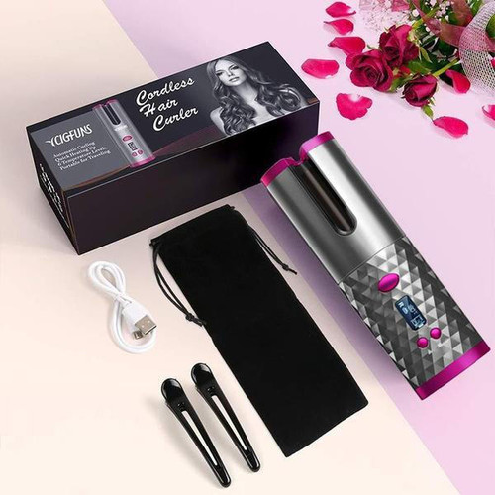 Automatic Self Rotating Hair Curler Curling Iron – Gear Tech UK