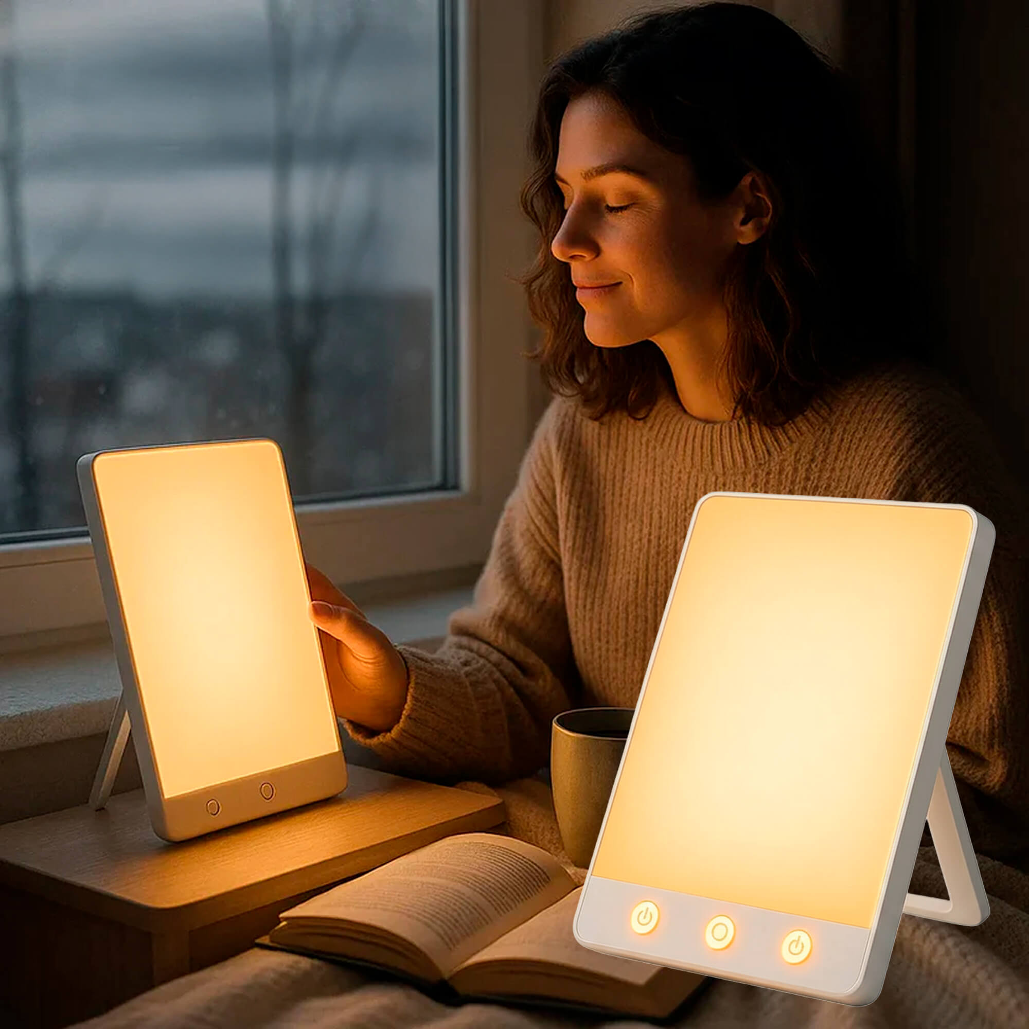 SAD Therapy Lamp | Light Therapy for Seasonal Affective Disorder, Mood ...