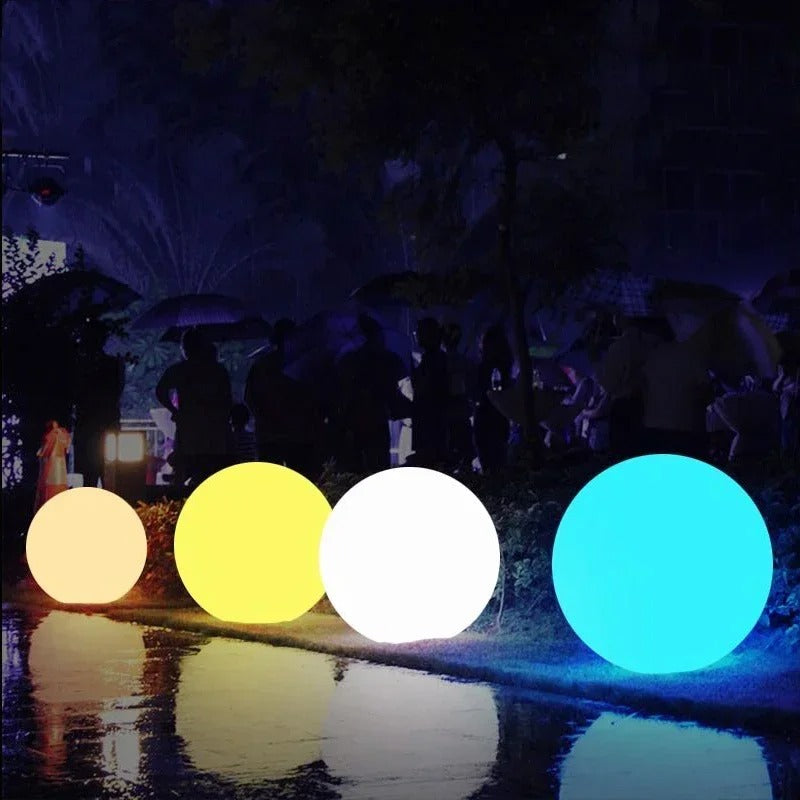 Solar Powered Mood Light Sphere - ShapeLights Rechargeable Ball Light ...
