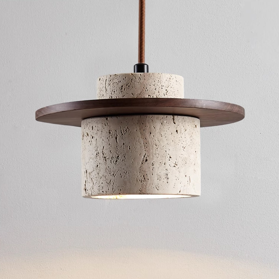 Travertine Pendant Light Fixture - Natural Stone Design for Kitchen Is ...