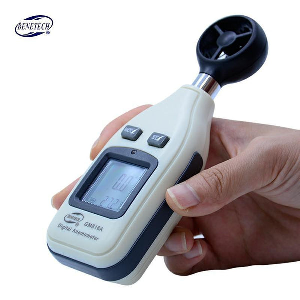 Wind Speed Meter with LCD Backlight Display Handheld Windmeter – Gear ...