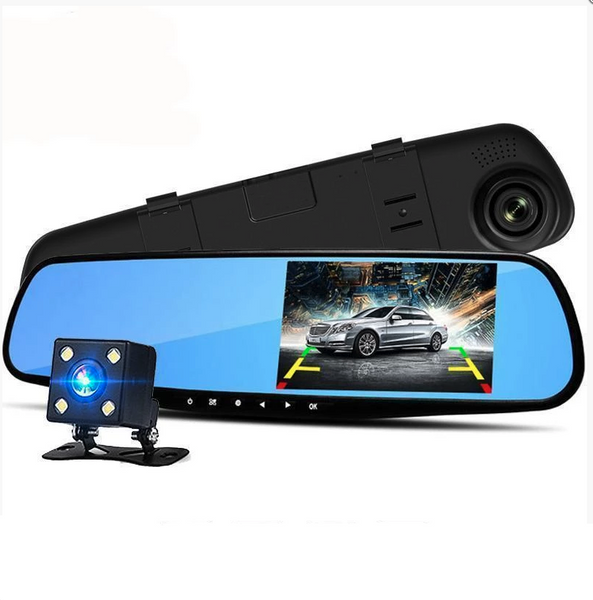Dual Lens DashCam Vehicle Front and Rear Car Camera HD 1080P Video Rec ...